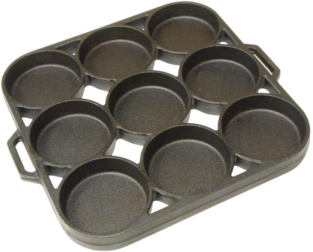 King Kooker Pre-Seasoned Cast-Iron Biscuit Pan | Walleybaits